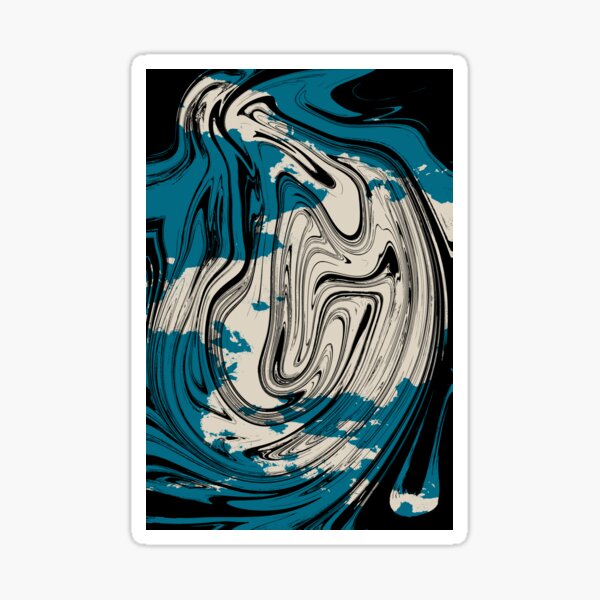 "Swirly Map" Sticker by badgemint | Redbubble