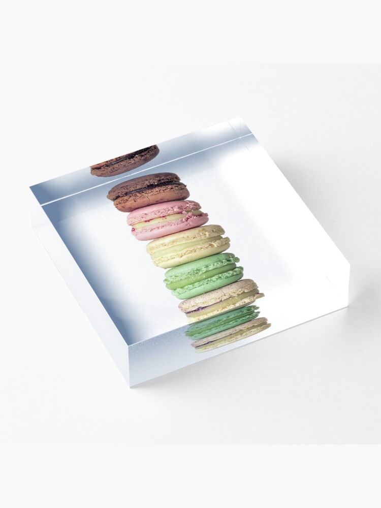 "Colorful Cream Macarons Cookies Gift " Acrylic Block for Sale by ...