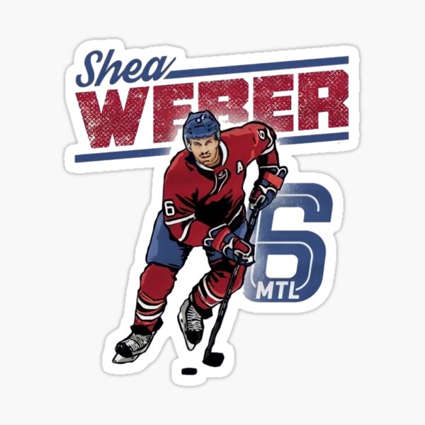 "Shea Weber 6 for Montreal Canadiens fans" Sticker for Sale by Simo-Sam ...