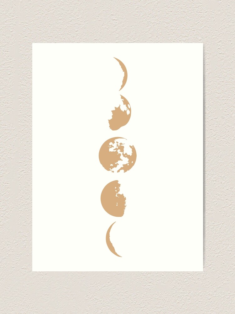 "Vertical Moon Phases" Art Print for Sale by eshibilski | Redbubble