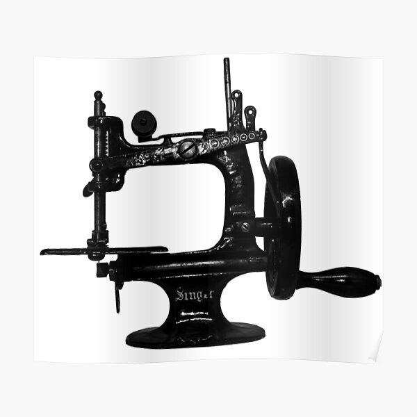 "Old Singer Sewing Machine" Poster for Sale by mumadono | Redbubble