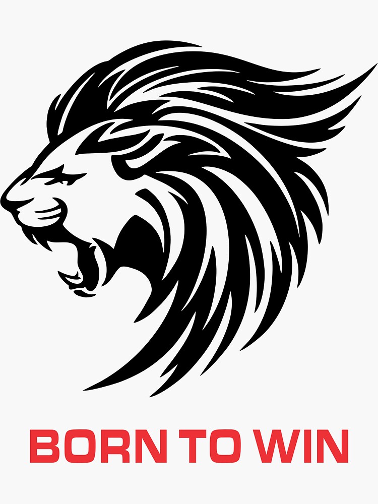 "LION FACE SIDE VIEW" Sticker for Sale by antarts | Redbubble