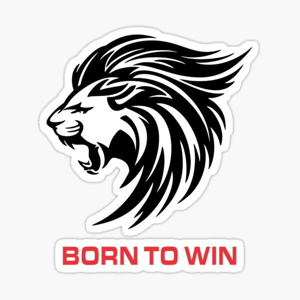 "LION FACE SIDE VIEW" Sticker for Sale by antarts | Redbubble