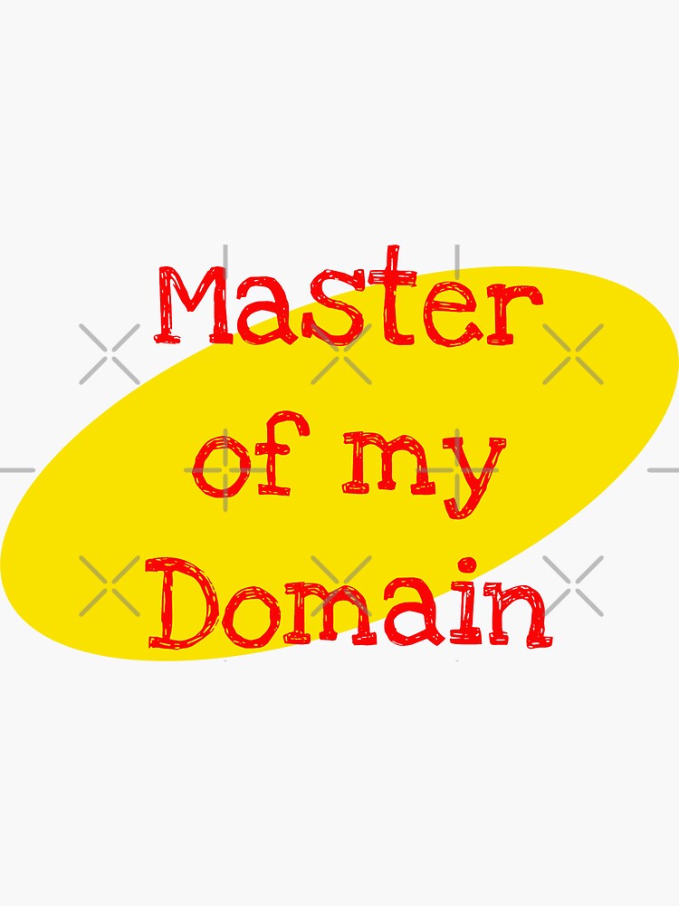 "Master of my domain" Sticker by Cheerocki | Redbubble