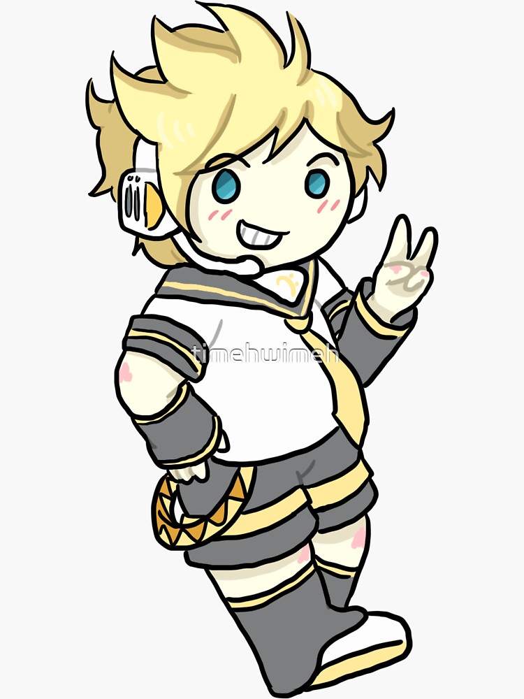 "Kagamine Len" Sticker by timehwimeh | Redbubble