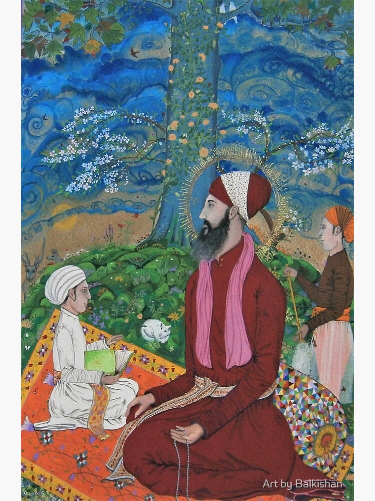Guru Ram Das Meditating Under A Chenar Tree Canvas Designed & Sold By ...