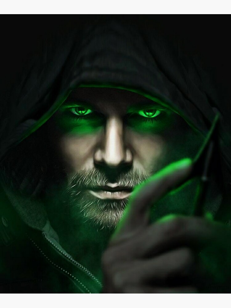 "The green arrow spectre glowing eyes comics" Poster by MynameisRafe ...