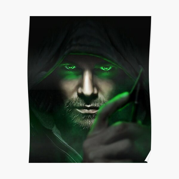 "The green arrow spectre glowing eyes comics" Poster by MynameisRafe ...