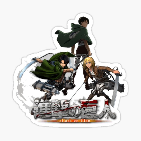 "SNK Attack On Titans" Sticker for Sale by Streetshirt-fr | Redbubble