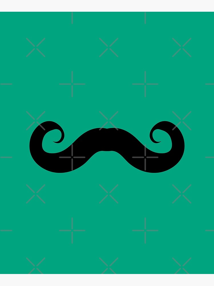 "The Bandit Mustache Face Mask - Black" Poster for Sale by unrealindeed ...