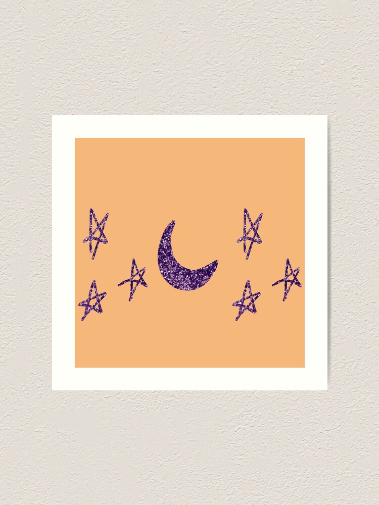 "Cute Moon and Stars doodle sticker pack" Art Print by oxoxoxo | Redbubble