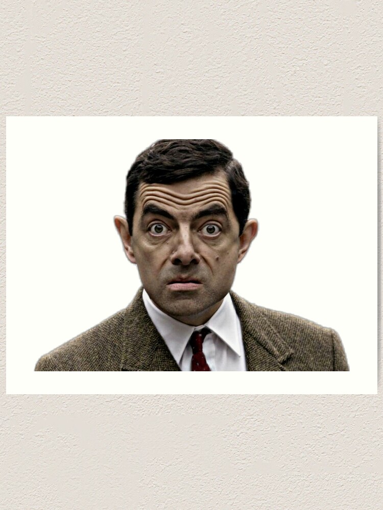 "Mr. Bean Stare" Art Print by lotr-fan | Redbubble