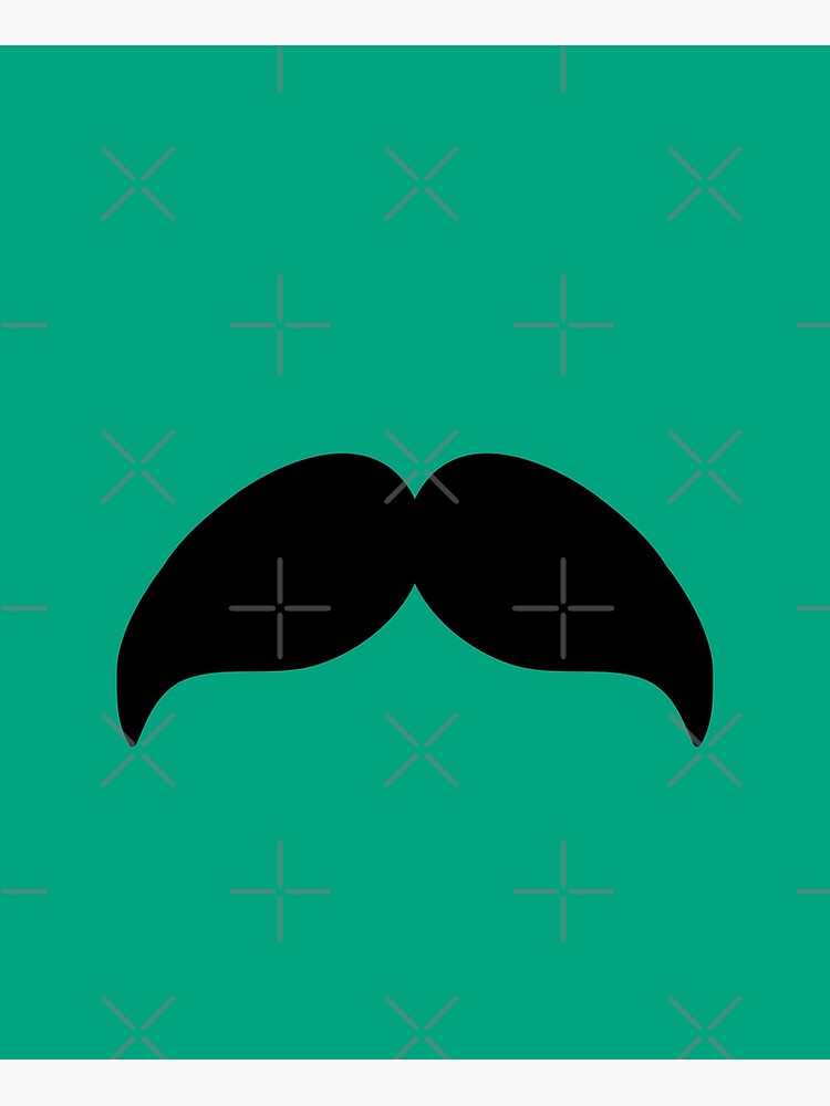 "The Sheriff Mustache Face Mask - Black" Poster for Sale by ...