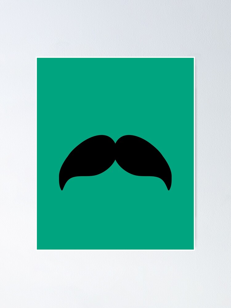 "The Sheriff Mustache Face Mask - Black" Poster for Sale by ...