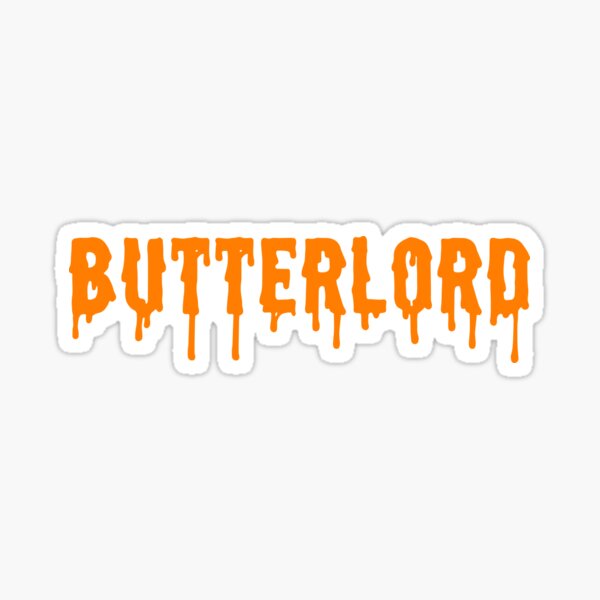 "Butterlord" Sticker for Sale by Cursedfate | Redbubble