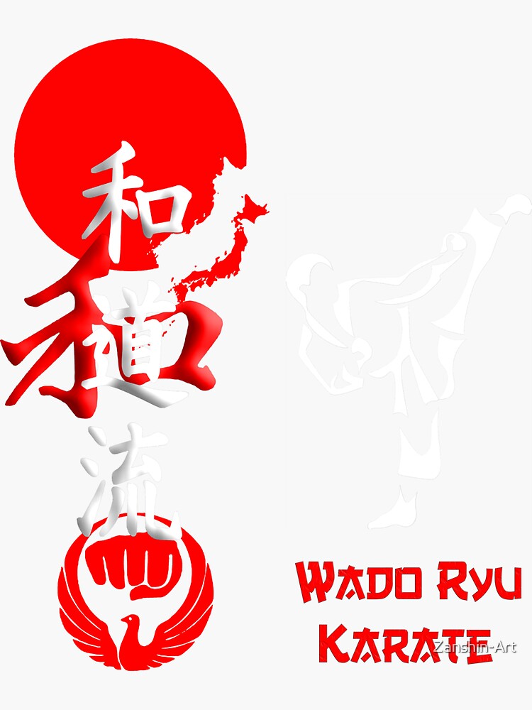 "Wado Ryu Karate Spirit - Karate Art Design" Sticker for Sale by ...