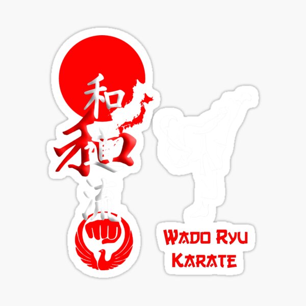 "Wado Ryu Karate Spirit - Karate Art Design" Sticker for Sale by ...