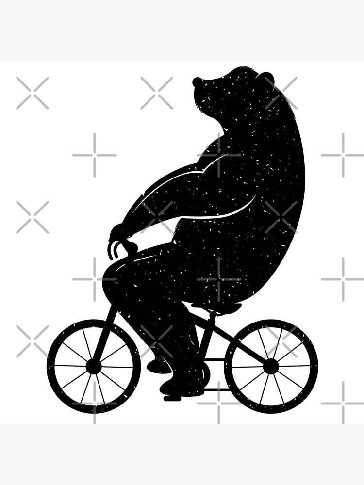 "Biking Bear " Poster for Sale by Khalid9 | Redbubble