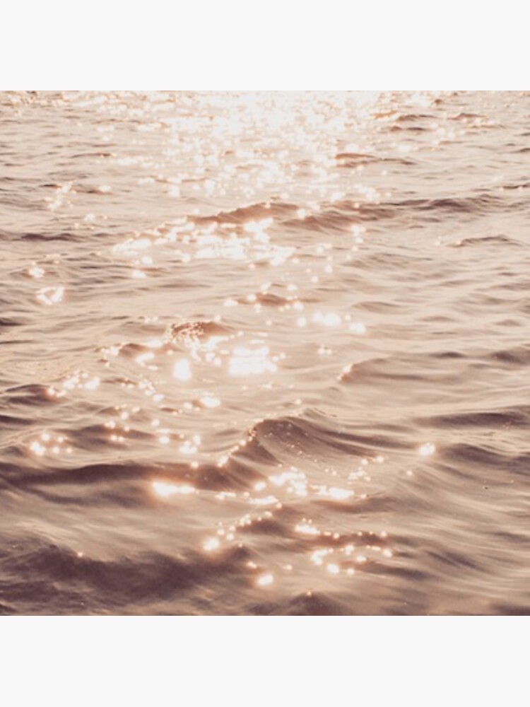 "Pink Sea Waves in the Ocean" Sticker for Sale by gemmysplace | Redbubble