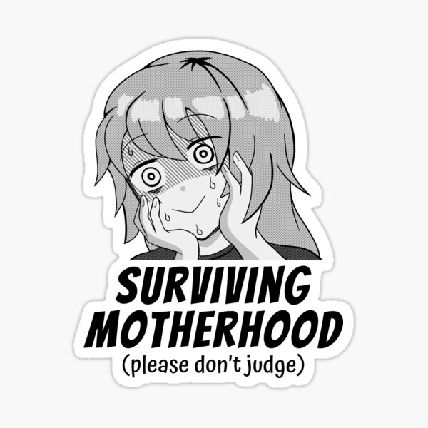"Surviving Motherhood Manga Meme" Sticker for Sale by benjamintorres ...