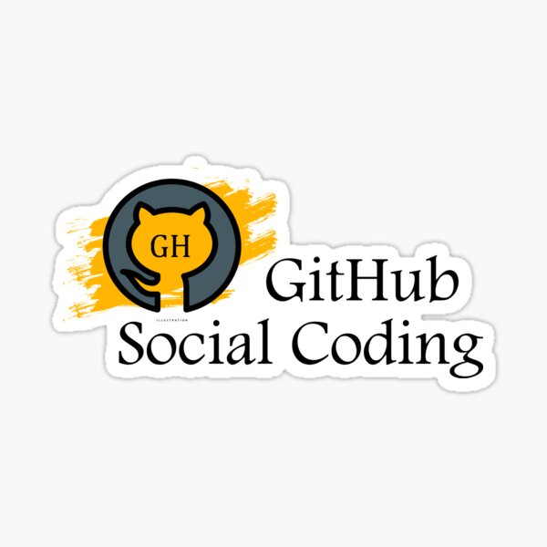 Github Social Coding Sticker By Justbeyourselff Redbubble