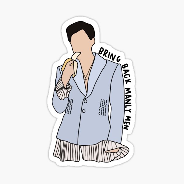 "Bring Back Manly Men!" Sticker for Sale by drleary | Redbubble
