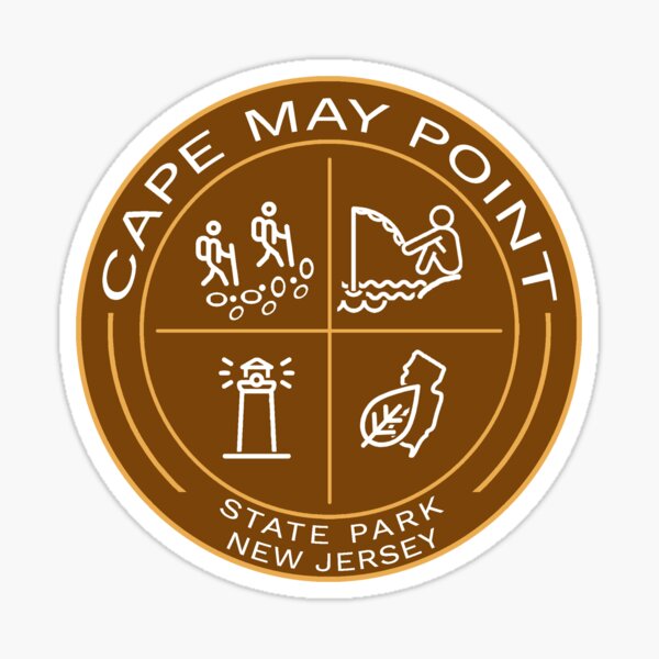 "Cape May Point State Park Heraldic Logo" Sticker for Sale by VanyaKar ...