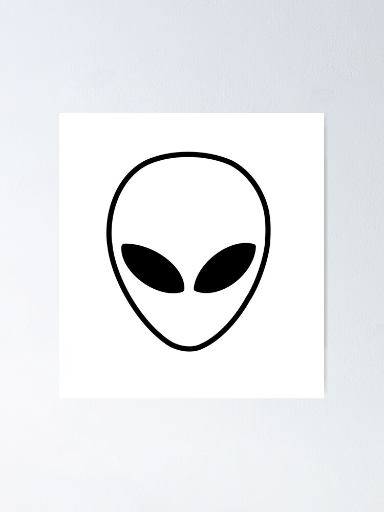 "black and white alien" Poster for Sale by STAR10008 | Redbubble