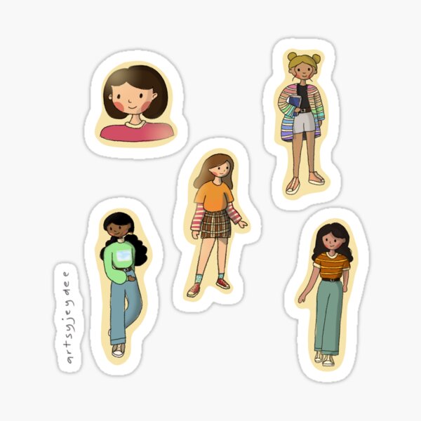 "Pretty girls" Sticker by ArtsyJeydee915 | Redbubble