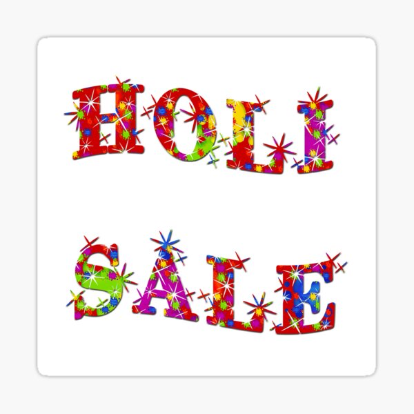"Happy Holi" Sticker by ikshvaku | Redbubble