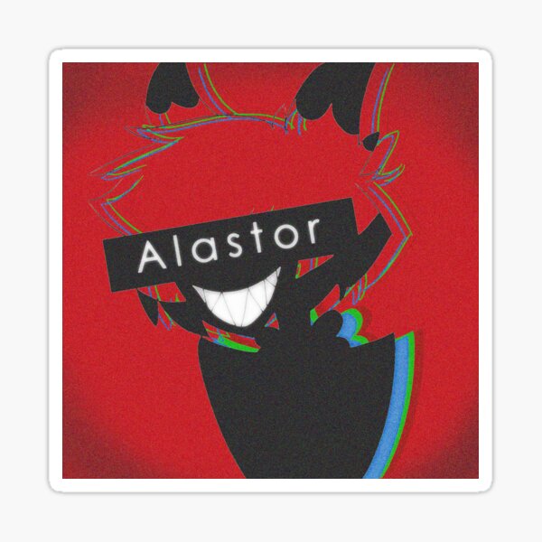 "Hazbin Hotel Alastor" Sticker by mysterie-draw | Redbubble