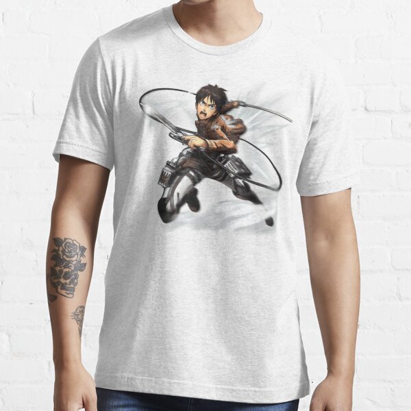 " Eren Yeager Fight AoT" T-shirt for Sale by Cartoon-Star | Redbubble | levi ackerman t-shirts ...