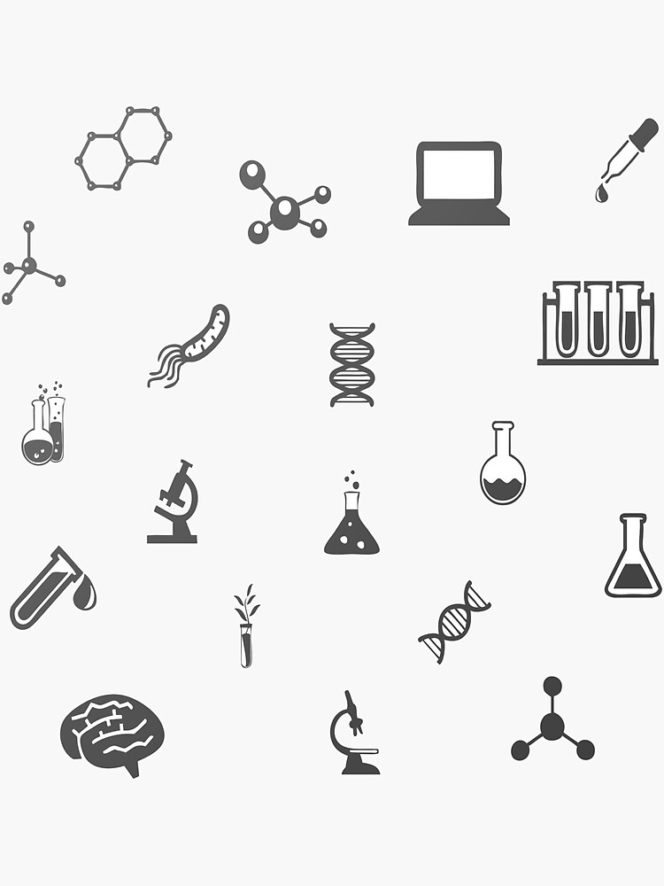 "Biochem Icons" Sticker by KazuhaNoHime | Redbubble