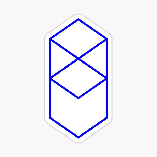 "Fantom Blue Logo Pattern" Sticker for Sale by Tritonn204 | Redbubble