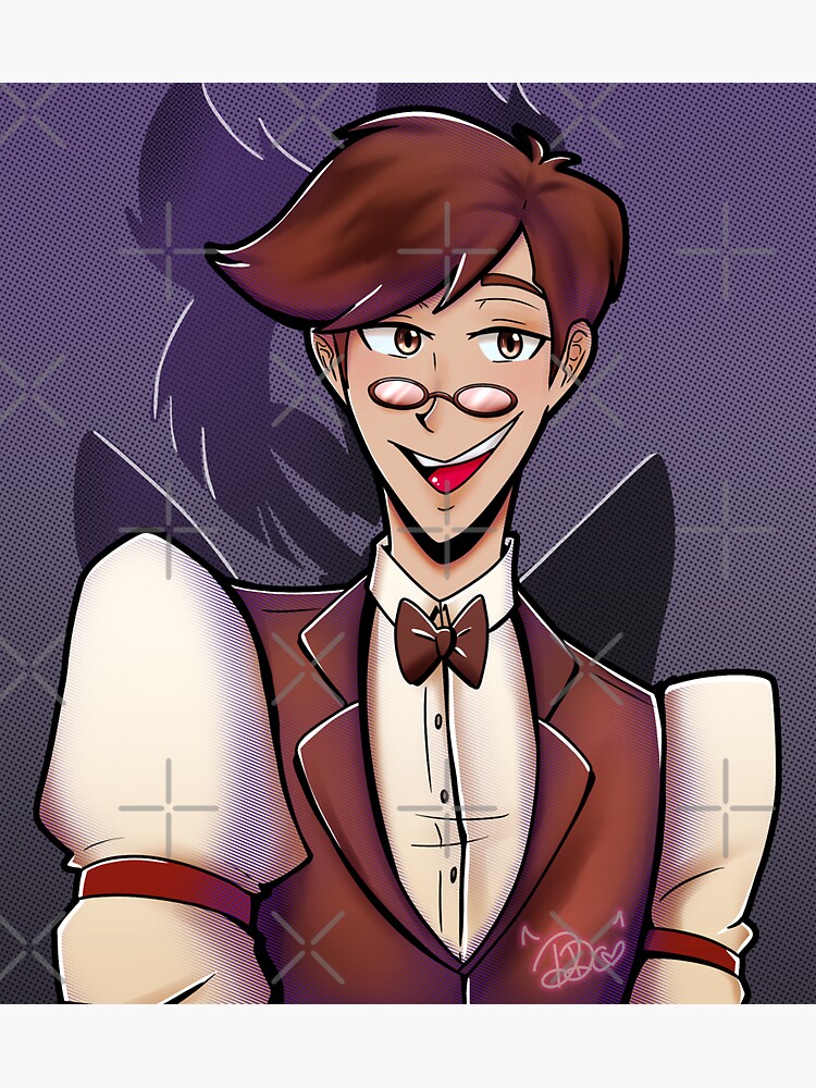 "Human Alastor" Sticker for Sale by DeliciousDC | Redbubble