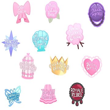 "Royale High Set Sticker Pack" Sticker for Sale by AtalaDesignss ...