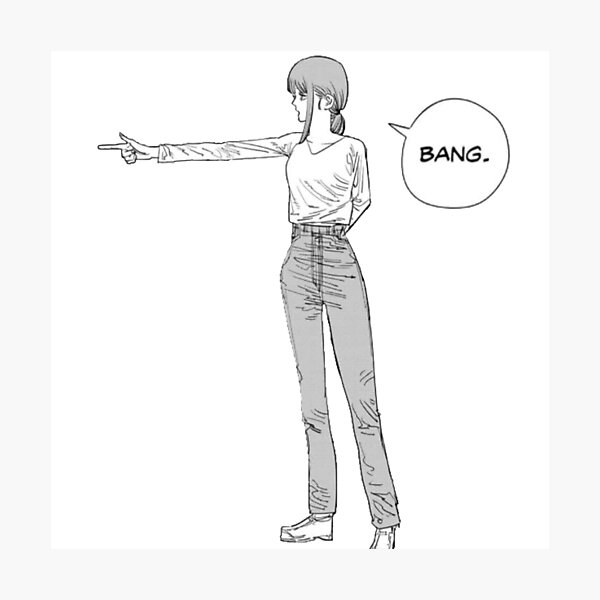 "makima bang" Photographic Print for Sale by snailhunter66 | Redbubble