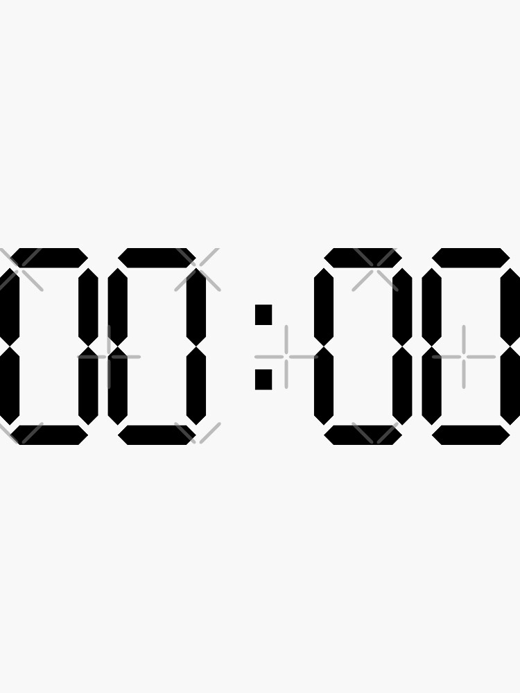 "Zero Oclock" Sticker for Sale by D-xoxo | Redbubble