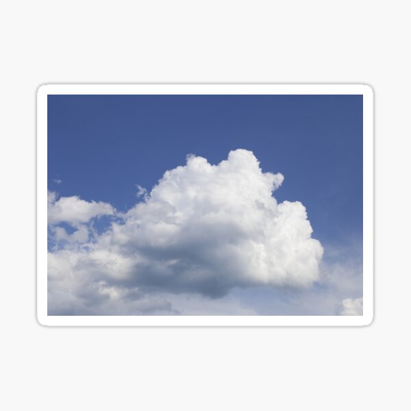 "White cloud, blue sky" Sticker for Sale by AngelaMarshall | Redbubble