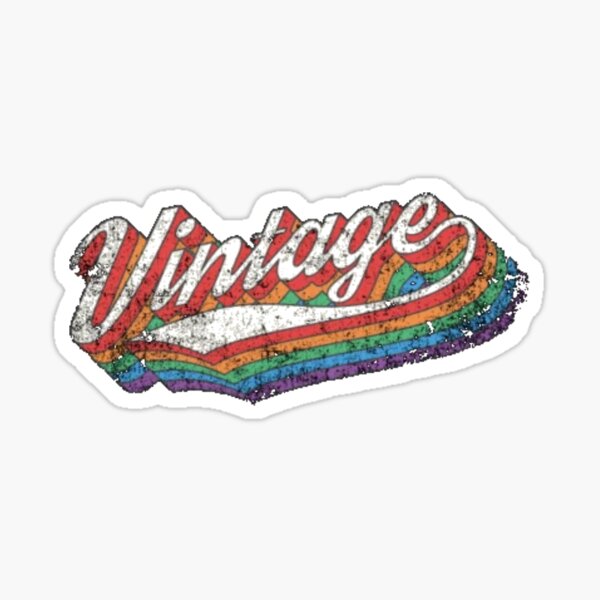"Vintage worn" Sticker for Sale by DTRMODE | Redbubble
