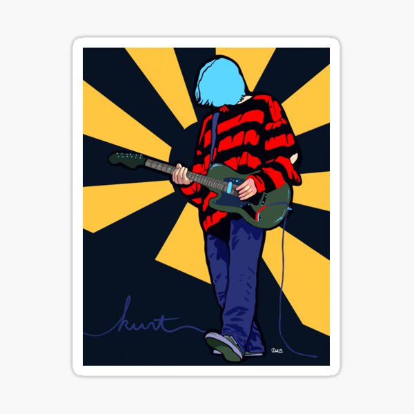 "Kurt" Sticker by DelphinePagano | Redbubble