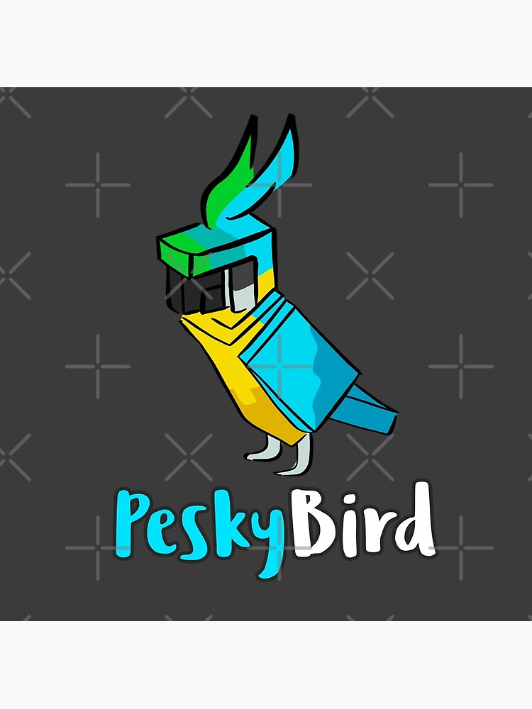 "Pesky Bird Aqua" Poster by DVArts | Redbubble