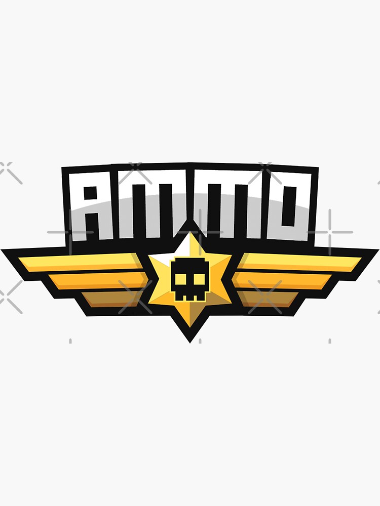 "Gamer Logo Video Games Ammo" Sticker for Sale by stickertopic | Redbubble