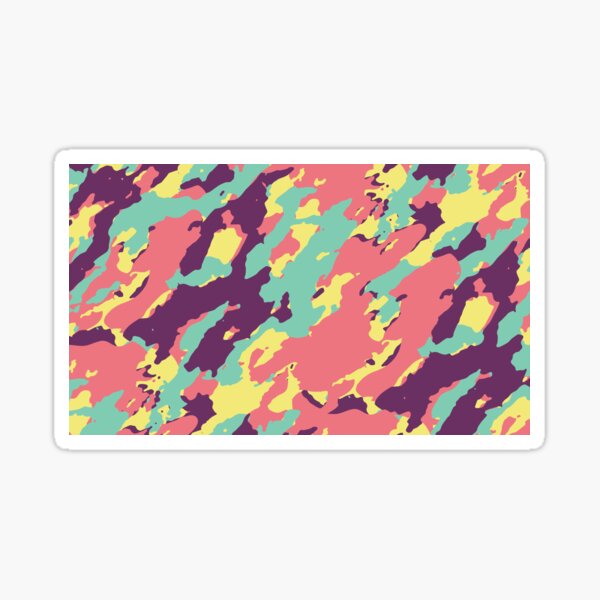 "PASTEL CAMO" Sticker for Sale by Bombastik | Redbubble