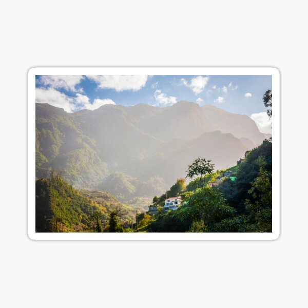 "Amazing view in Madeira" Sticker by HalinaJ | Redbubble