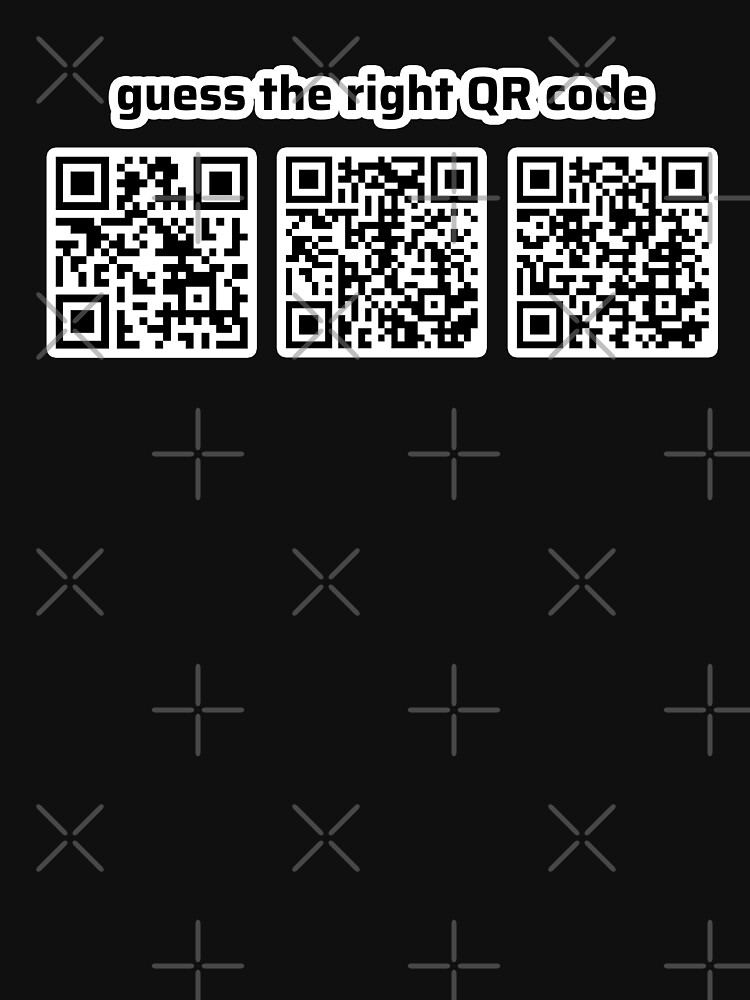 "Guess the right QR code" T-shirt for Sale by apeter0 | Redbubble ...