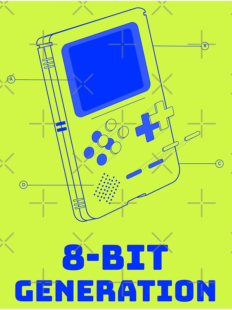 "8-Bit Generation" Sticker for Sale by ManiaTeec | Redbubble