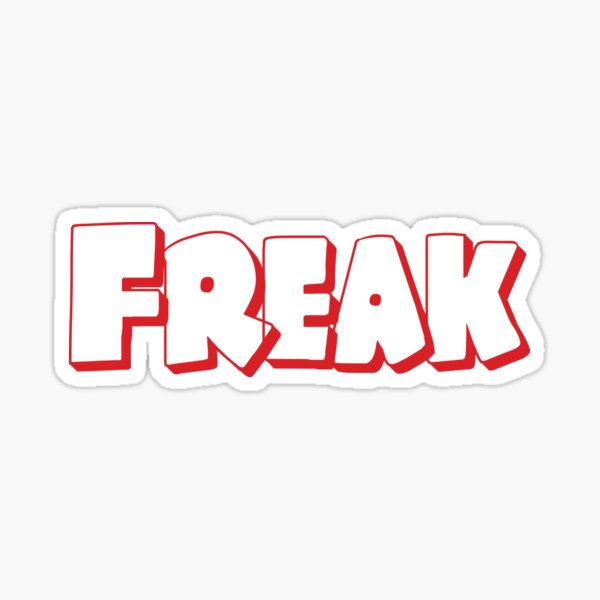 "Freak" Sticker by LukasMarkus | Redbubble