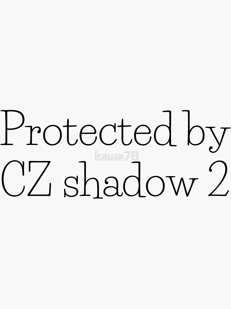 Sticker « Cz Shadow 2 Protect Fun Safety Arme de poing Czeska Zbrojovka ...