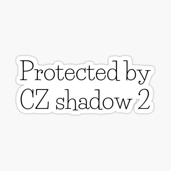 Sticker « Cz Shadow 2 Protect Fun Safety Arme de poing Czeska Zbrojovka ...
